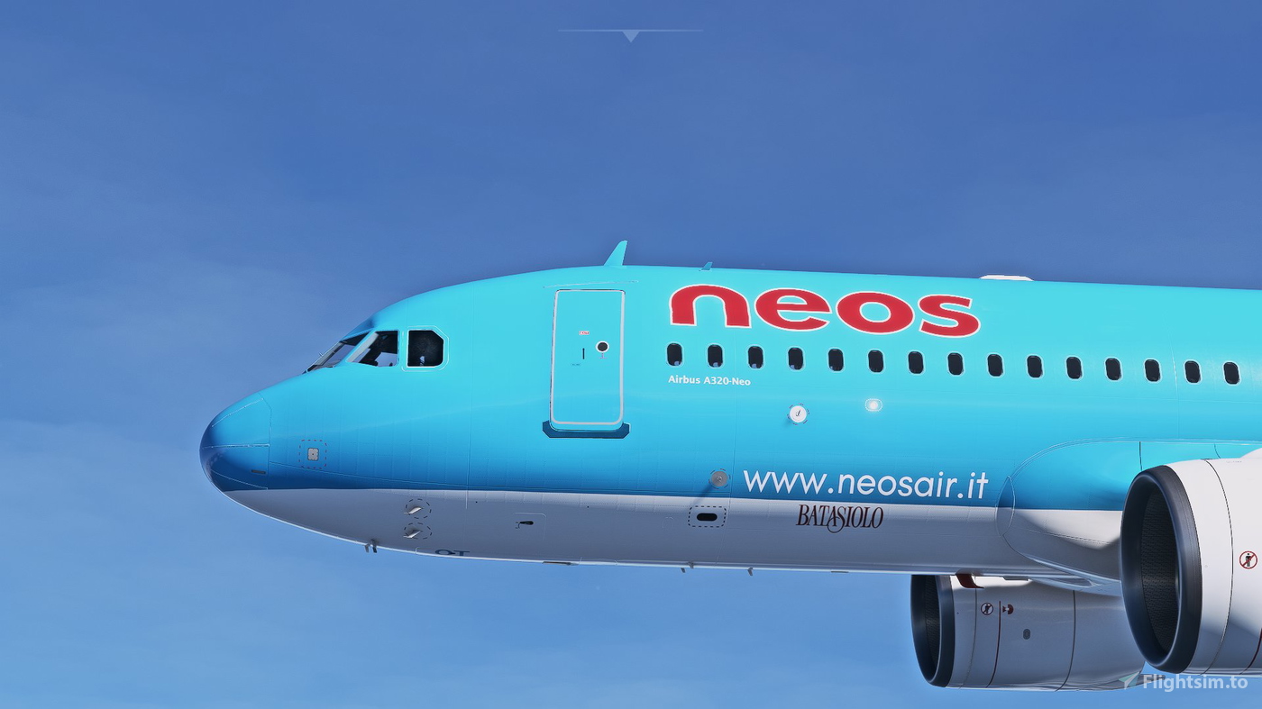 [FBW A32NX] Neos livery 4k for Microsoft Flight Simulator | MSFS