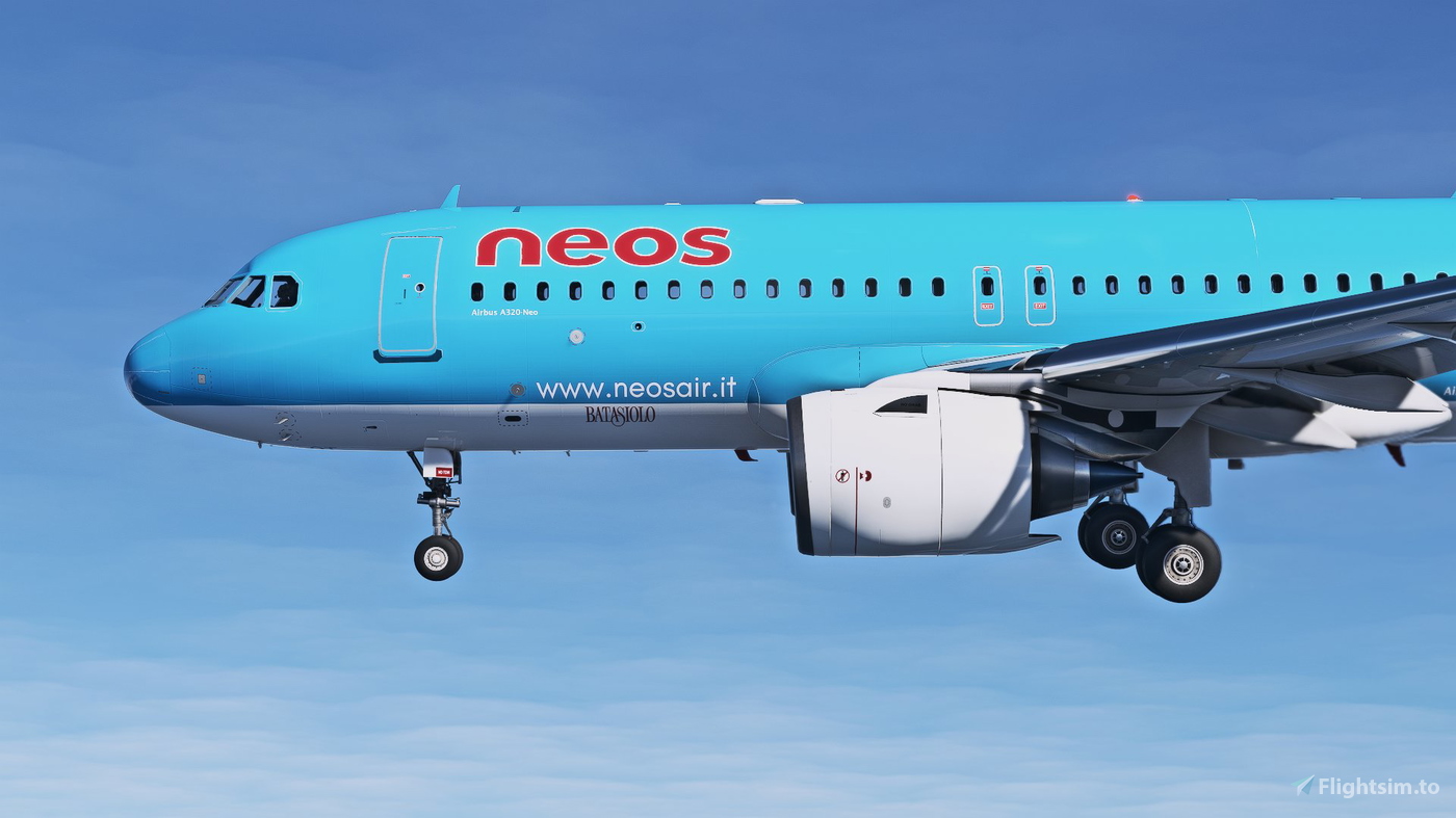 [FBW A32NX] Neos livery 4k for Microsoft Flight Simulator | MSFS
