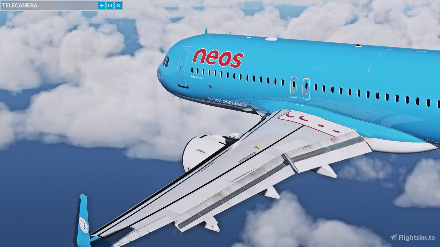 [FBW A32NX] Neos livery 4k for Microsoft Flight Simulator | MSFS