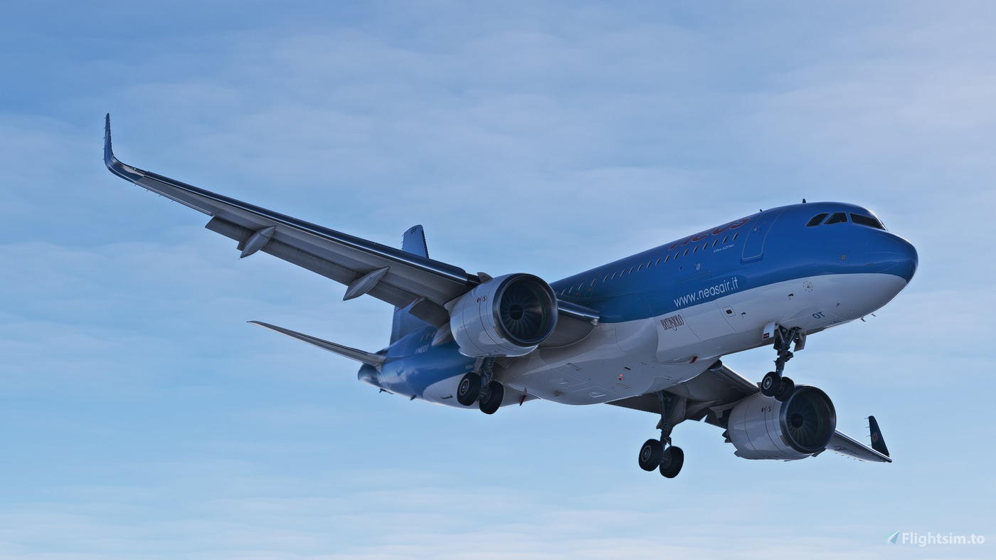 [FBW A32NX] Neos livery 4k for Microsoft Flight Simulator | MSFS
