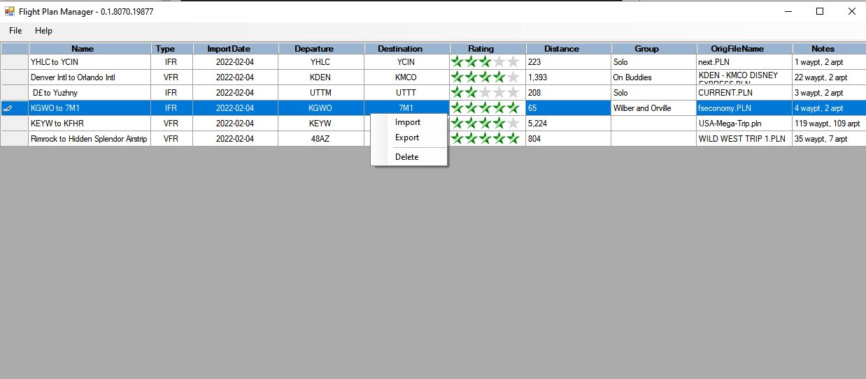 Flight Plan Manager for Microsoft Flight Simulator | MSFS