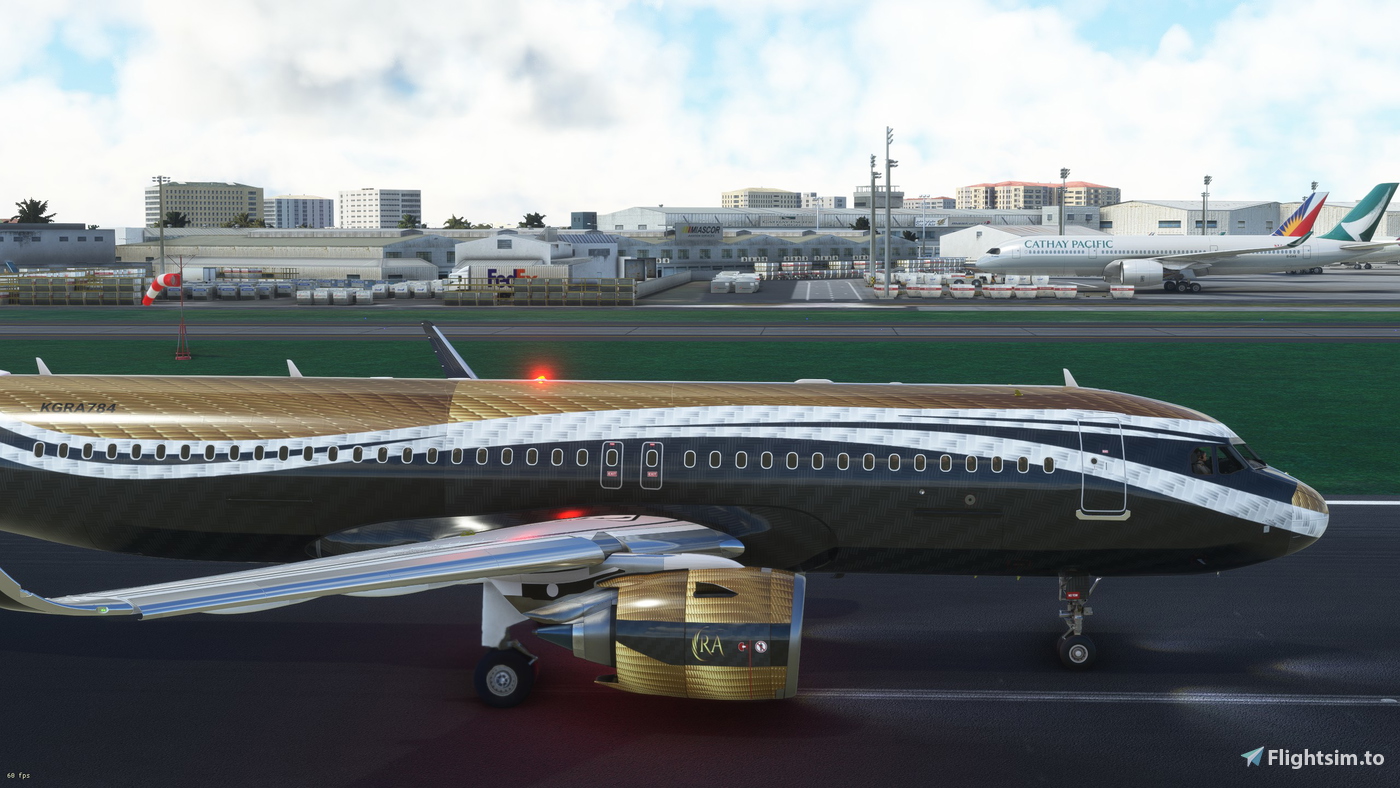 FlyByWire_A32NX_RA_Gold-Black-Carbon for Microsoft Flight Simulator | MSFS