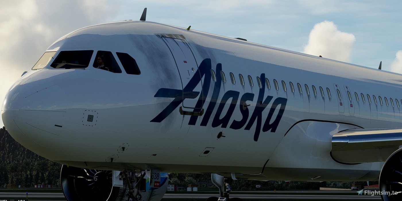 [A32NX] FlyByWire | Airbus A320neo Alaska Airlines N638VA Dirty in 8k ...