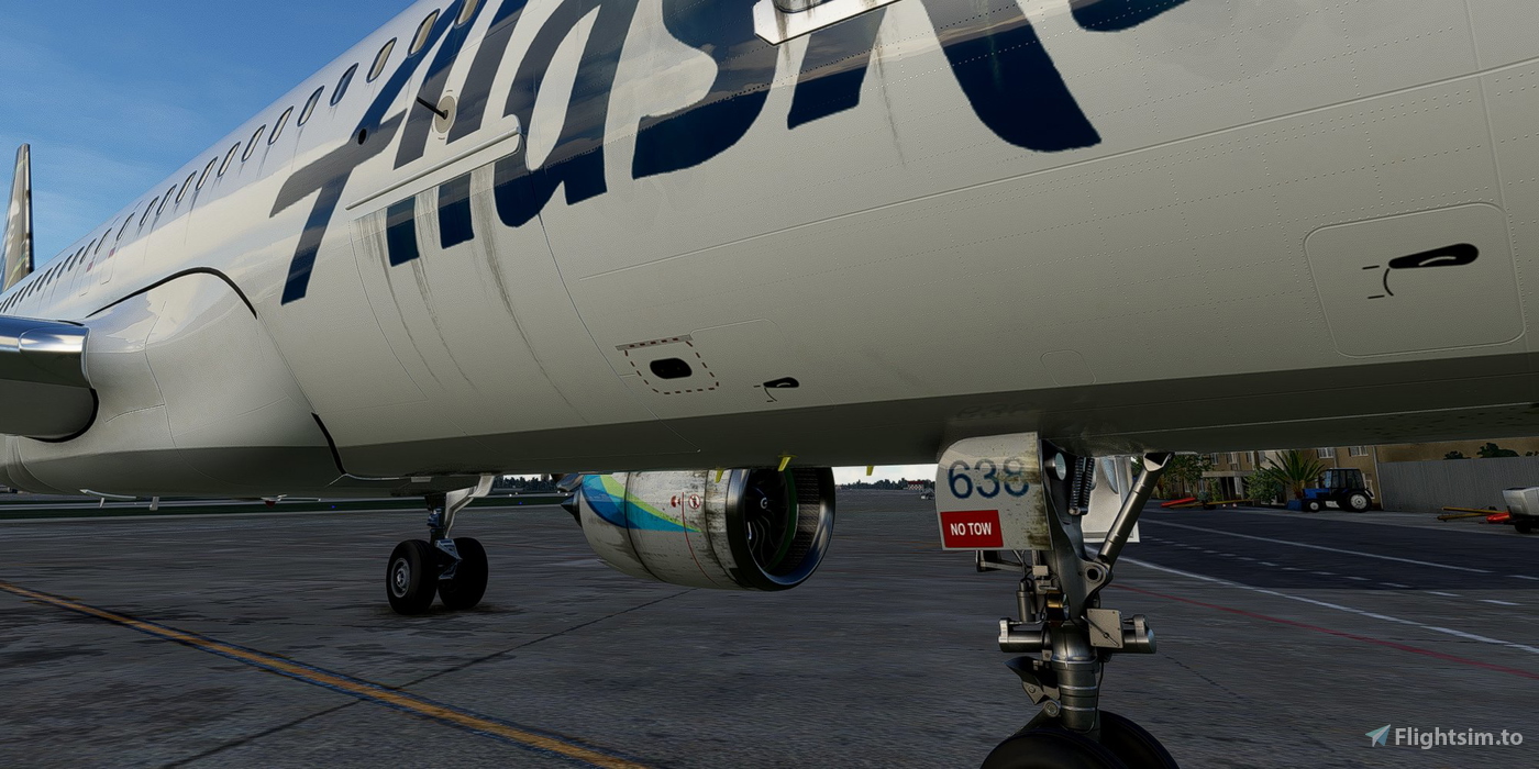[A32NX] FlyByWire | Airbus A320neo Alaska Airlines N638VA Dirty in 8k ...
