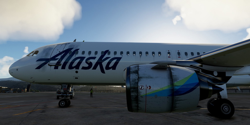 [A32NX] FlyByWire | Airbus A320neo Alaska Airlines N638VA Dirty in 8k ...
