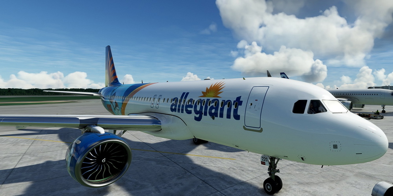[A32NX] FlyByWire | Airbus A320neo Allegiant N220NV in 8k for Microsoft Flight Simulator | MSFS