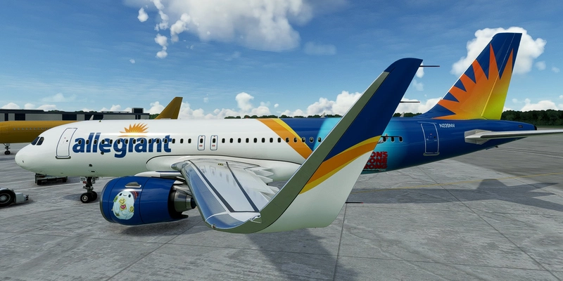 [A32NX] FlyByWire | Airbus A320neo Allegiant N220NV in 8k for Microsoft Flight Simulator | MSFS