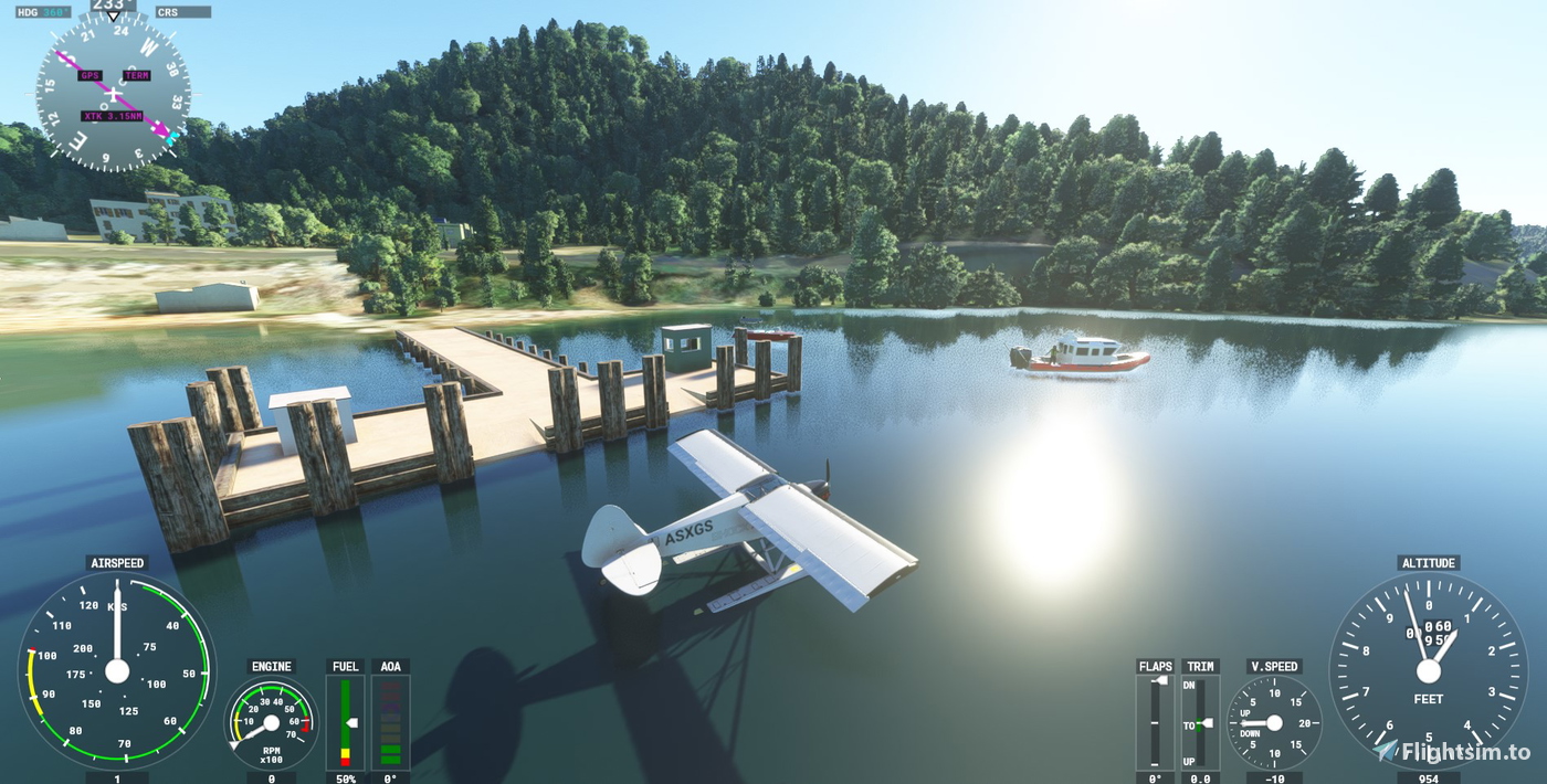 Italian Lakes Moving Boats And Floatplane Airports 对于 Microsoft Flight
