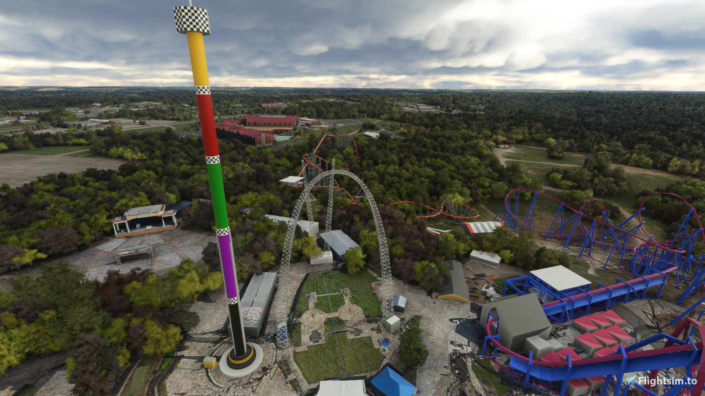 Kings Island amusement park, Cincinnati, OH 对于 Microsoft Flight ...
