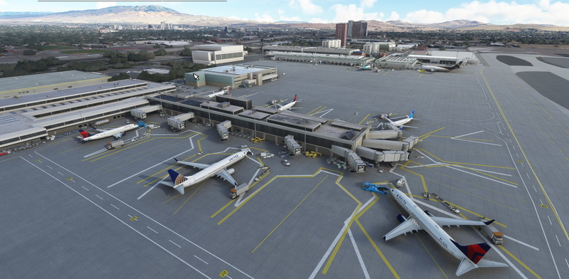 KRNO Reno-Tahoe International for Microsoft Flight Simulator | MSFS