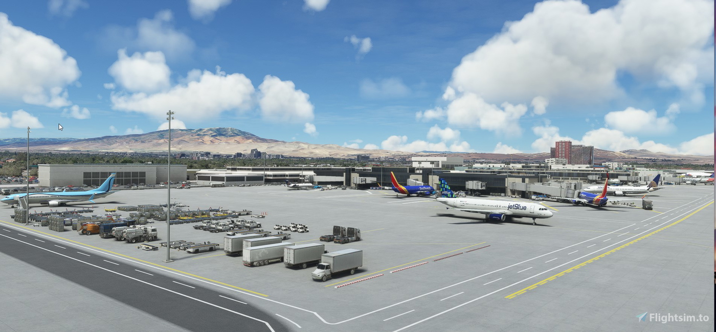 KRNO Reno-Tahoe International for Microsoft Flight Simulator | MSFS
