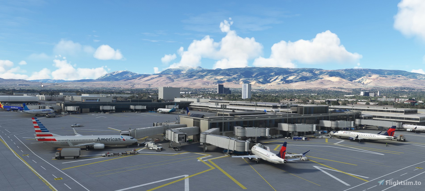 KRNO Reno-Tahoe International for Microsoft Flight Simulator | MSFS