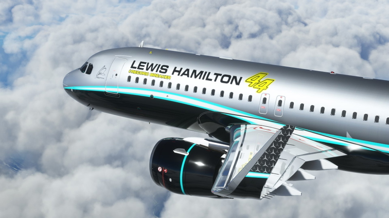 [A32NX] Lewis Hamilton Mercedes Petronas Special Livery - 8K for ...
