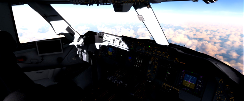 Livery Boeing B747-8 Cockpit fictional light grey-blue for Microsoft ...