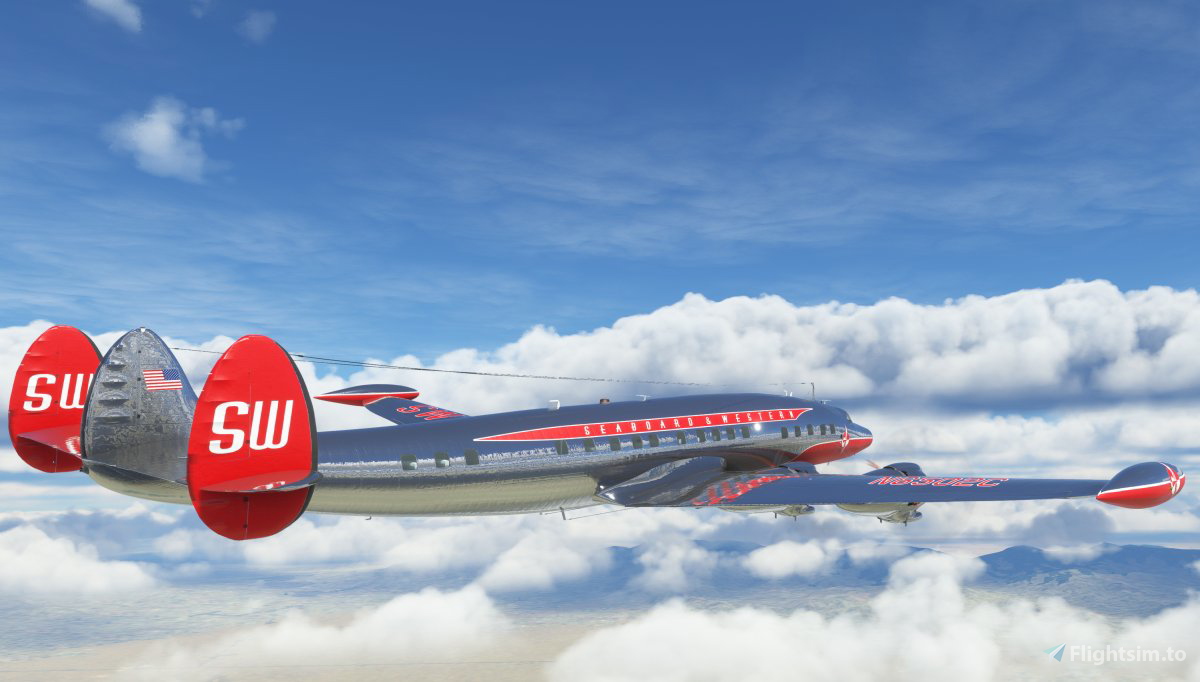 Lockheed Constellation Seaboard Western for Microsoft Flight Simulator ...