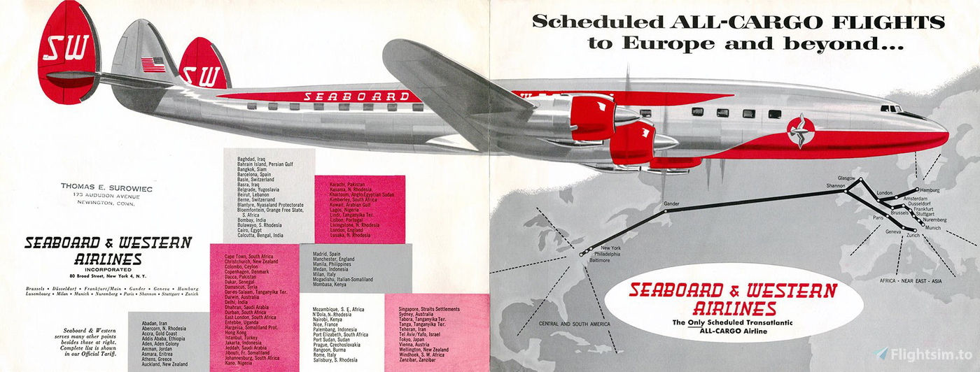 Lockheed Constellation Seaboard Western para Microsoft Flight Simulator ...