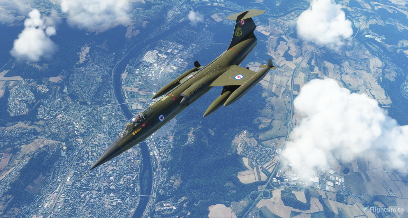 Lockheed F-104G Canadian Armed Forces 733 for Microsoft Flight ...