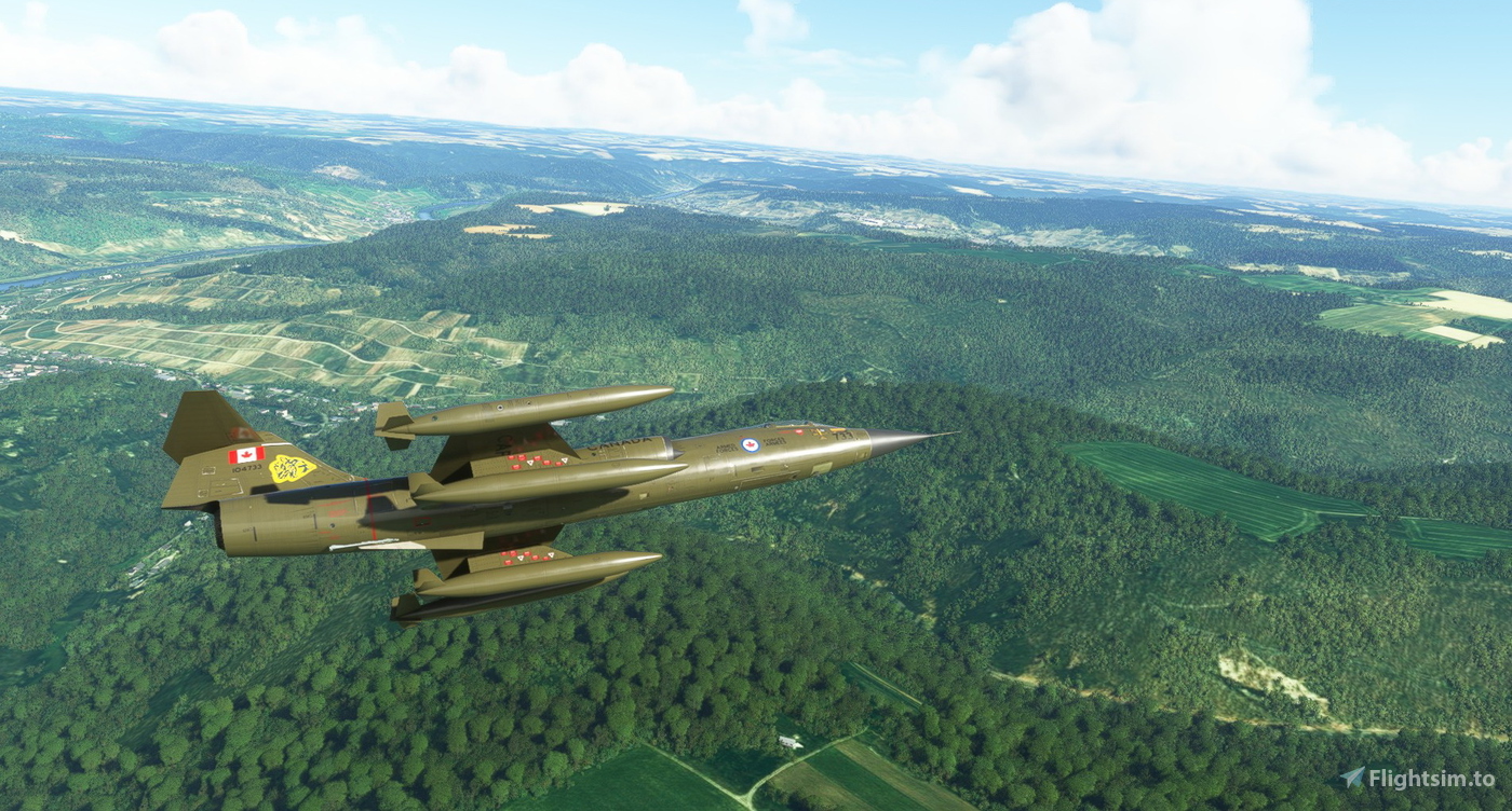 Lockheed F-104G Canadian Armed Forces 733 for Microsoft Flight ...