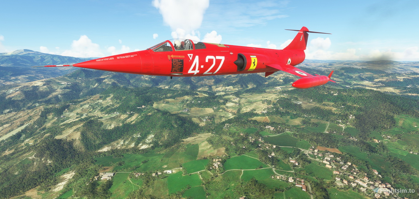 Lockheed F-104G Italian Air Force 4-27 Ferrari for Microsoft Flight ...