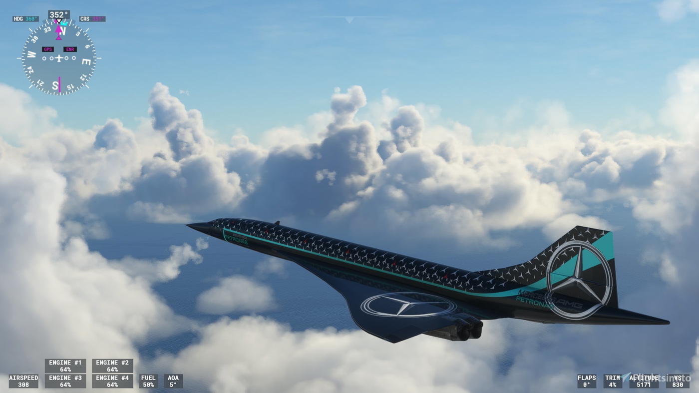 Mercedes Concorde for Microsoft Flight Simulator | MSFS