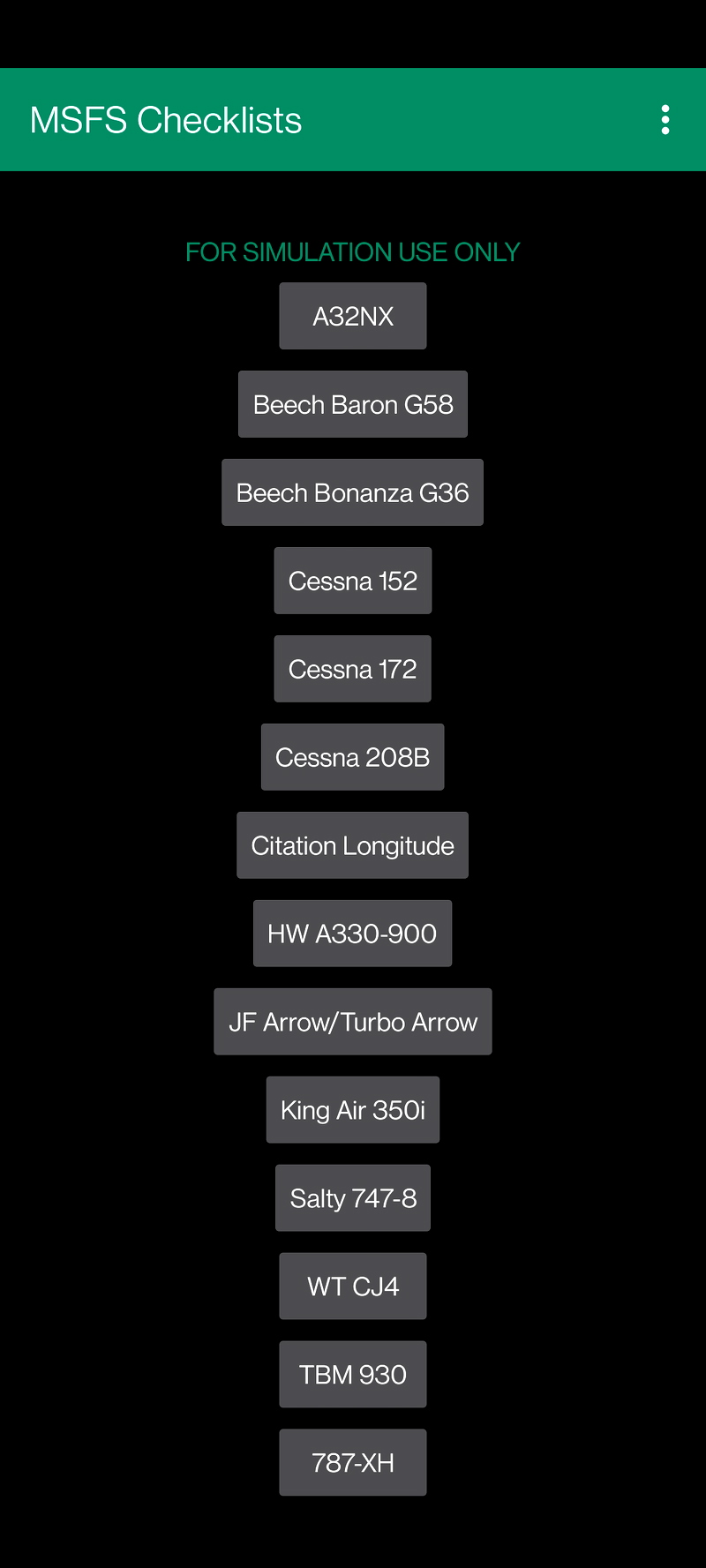 Checklists for Microsoft Flight Simulator | MSFS | Flightsim.to