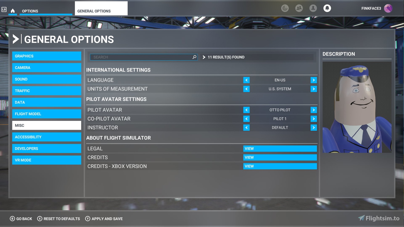 "Otto Pilot" Avatar for Microsoft Flight Simulator | MSFS