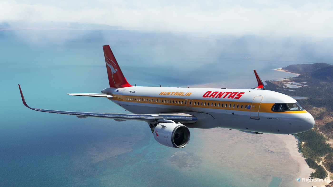 QANTAS A32NX Retro Roo 1 for Microsoft Flight Simulator | MSFS