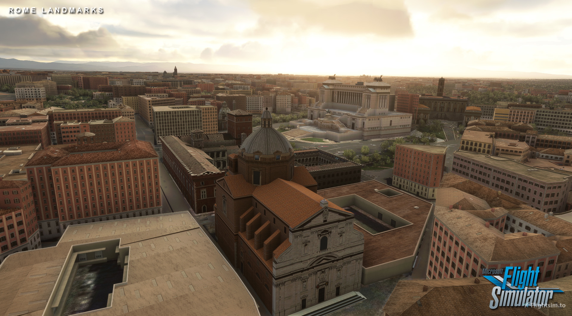 Prealsoft - Rome Landmarks for Microsoft Flight Simulator | MSFS