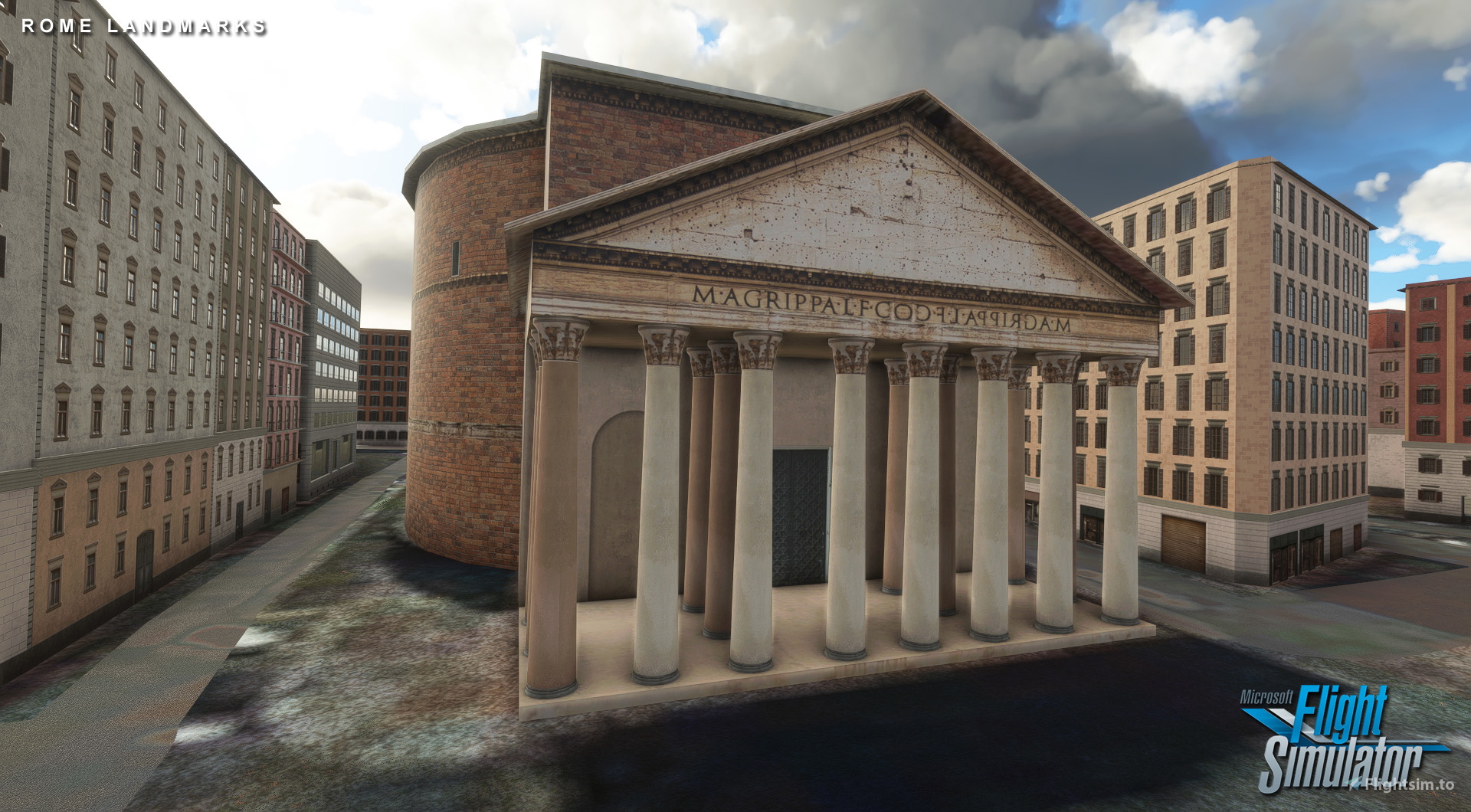 Prealsoft - Rome Landmarks for Microsoft Flight Simulator | MSFS