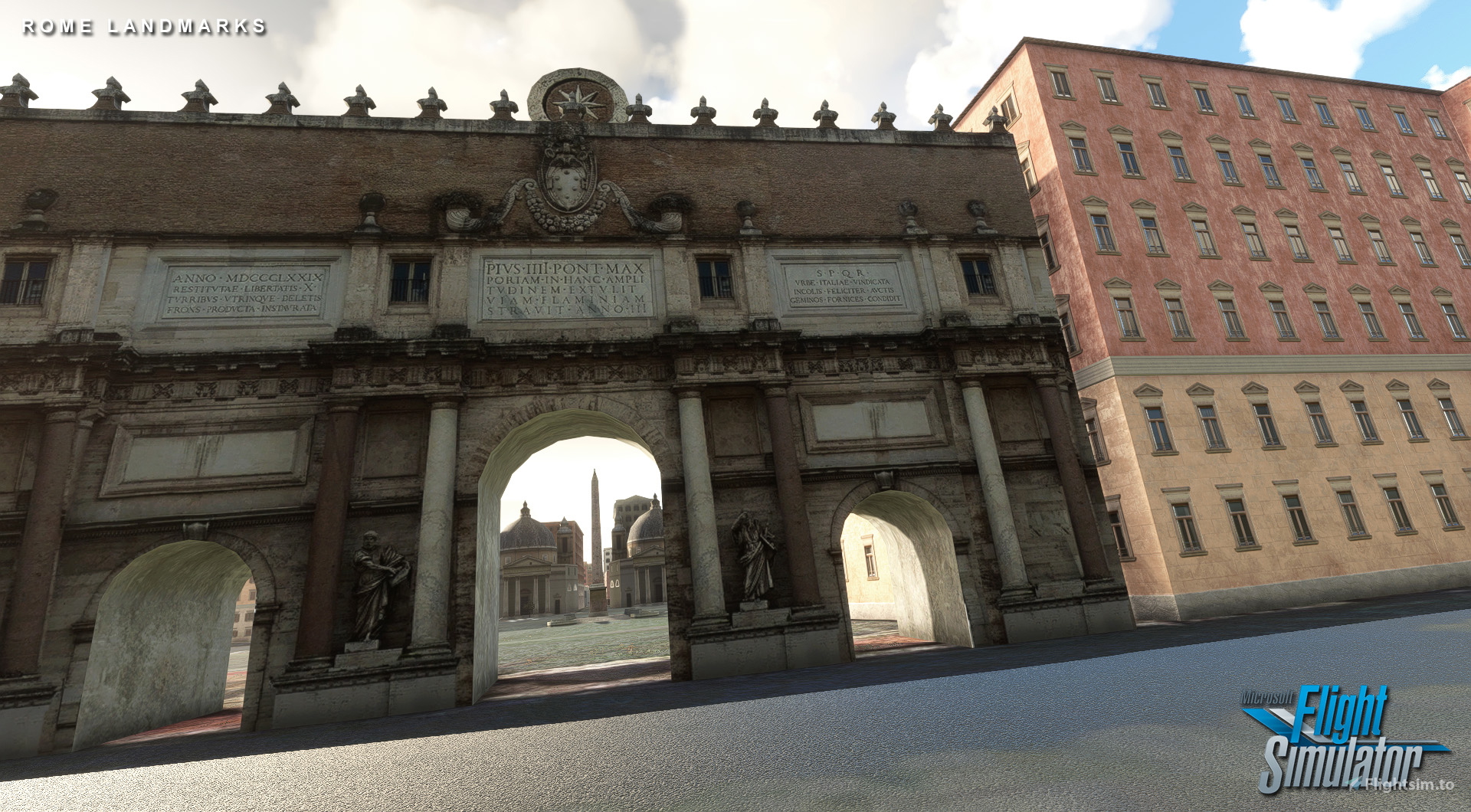 Prealsoft - Rome Landmarks for Microsoft Flight Simulator | MSFS