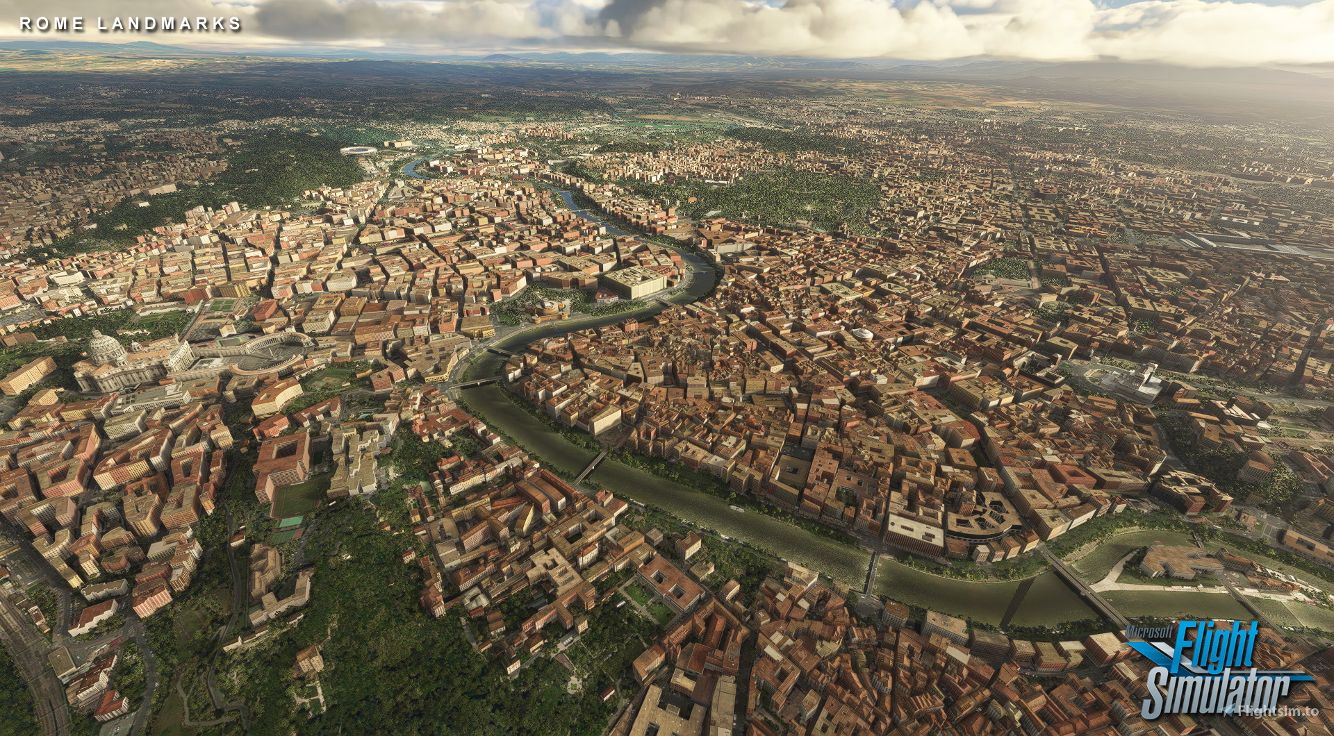 Prealsoft - Rome Landmarks for Microsoft Flight Simulator | MSFS