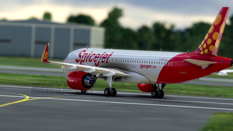 Spicejet Livery Asobo A320 Neo for Microsoft Flight Simulator | MSFS