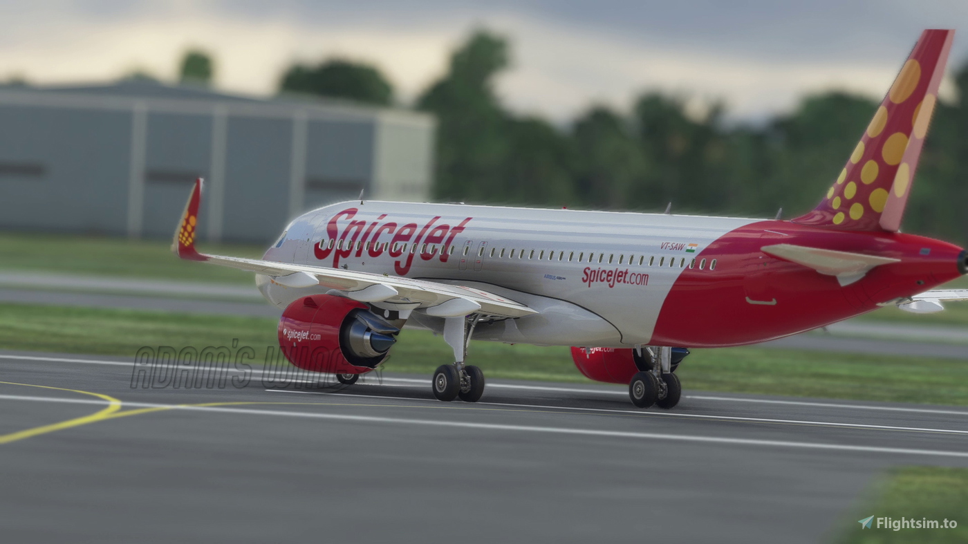 Spicejet Livery Asobo A320 Neo for Microsoft Flight Simulator | MSFS