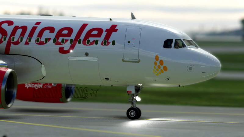 Spicejet Livery Asobo A320 Neo for Microsoft Flight Simulator | MSFS