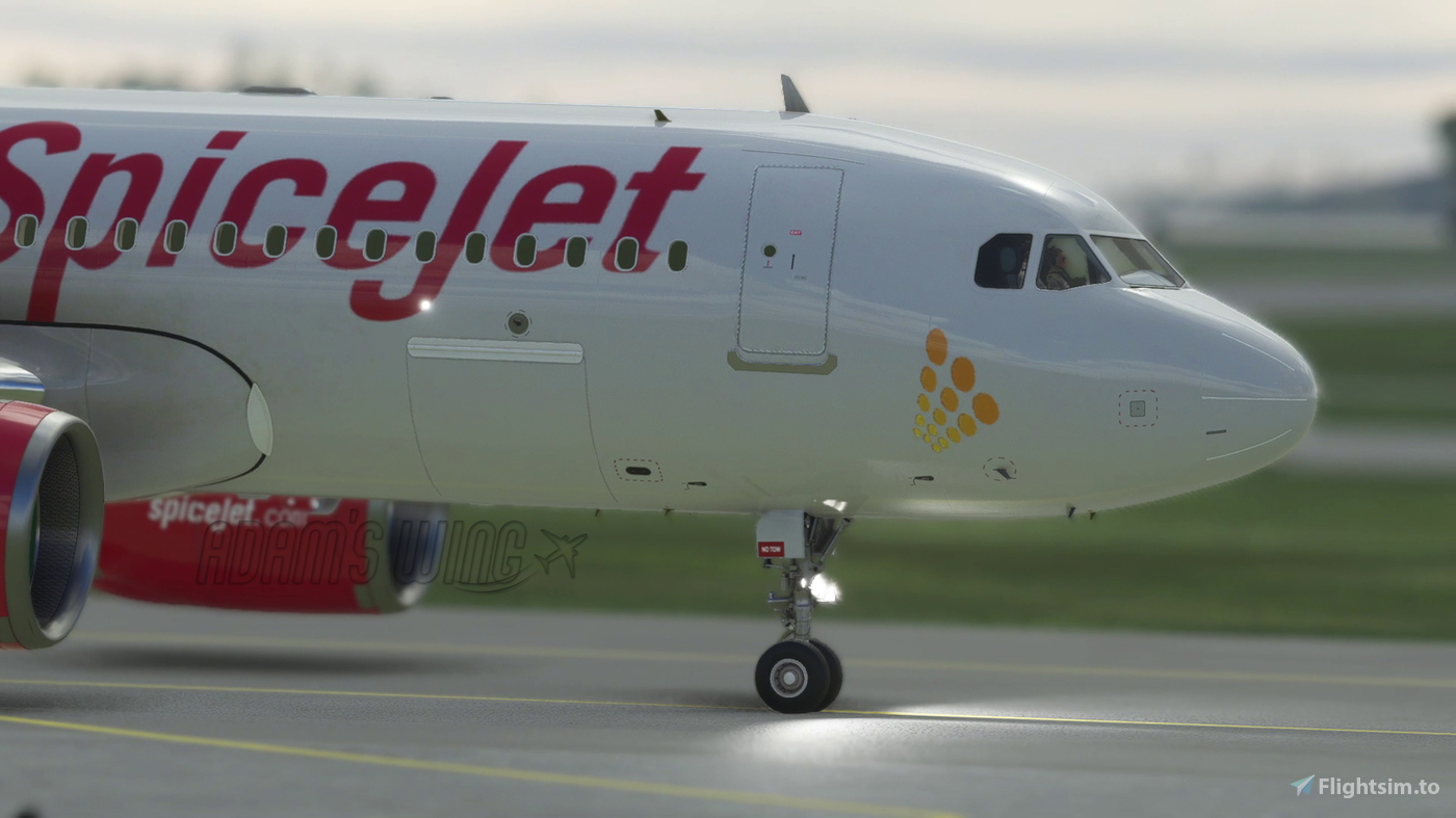 Spicejet Livery Asobo A320 Neo for Microsoft Flight Simulator | MSFS