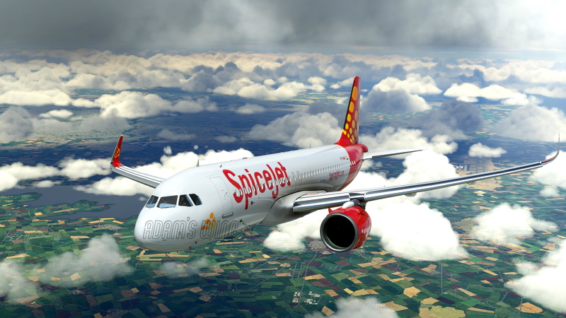 Spicejet Livery Asobo A320 Neo for Microsoft Flight Simulator | MSFS