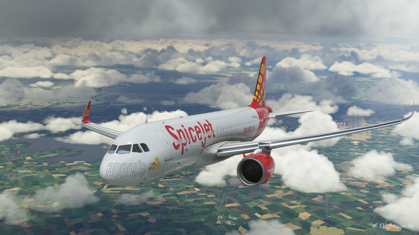 Spicejet Livery Asobo A320 Neo for Microsoft Flight Simulator | MSFS