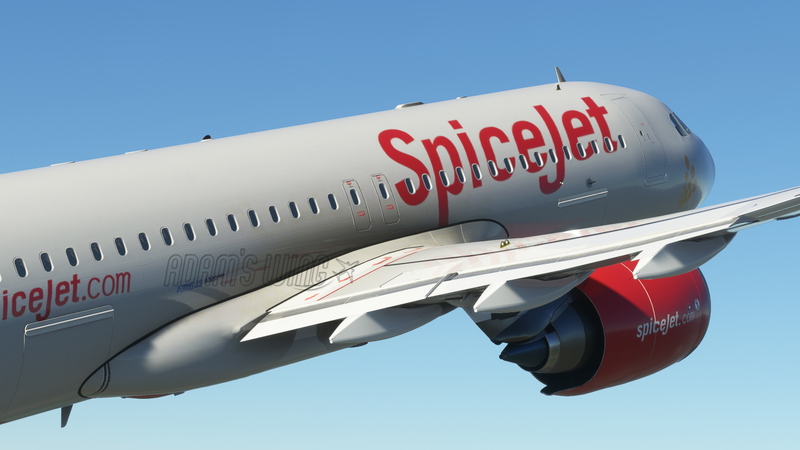 Spicejet Livery Asobo A320 Neo for Microsoft Flight Simulator | MSFS
