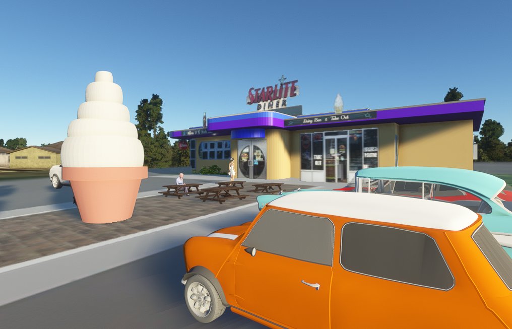 Starlite Diner Summerside PEI for Microsoft Flight Simulator | MSFS