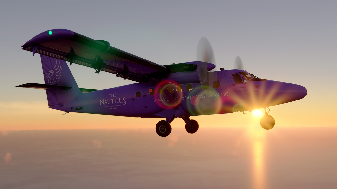 Trans Maldivian Airways DH6 300 Wheels Pax Twin Otter 8K. Nautilus [C ...