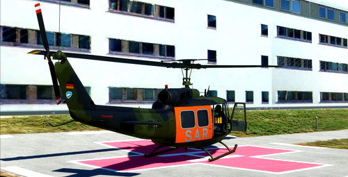 Bell UH-1D LTG62 SAR-87 Holzdorf » Microsoft Flight Simulator
