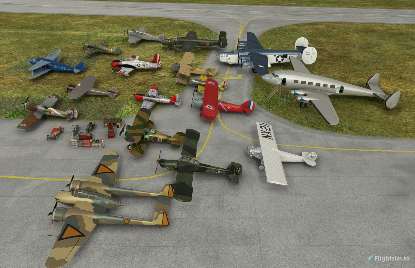 Vintage Aircraft collector library V 2 for Microsoft Flight Simulator ...