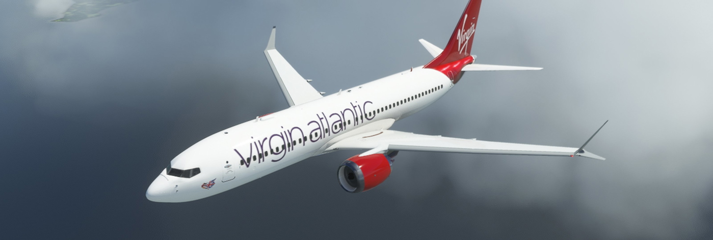 VIRGIN ATLANTIC WITH PAINTED WINGLETS for Microsoft Flight Simulator | MSFS
