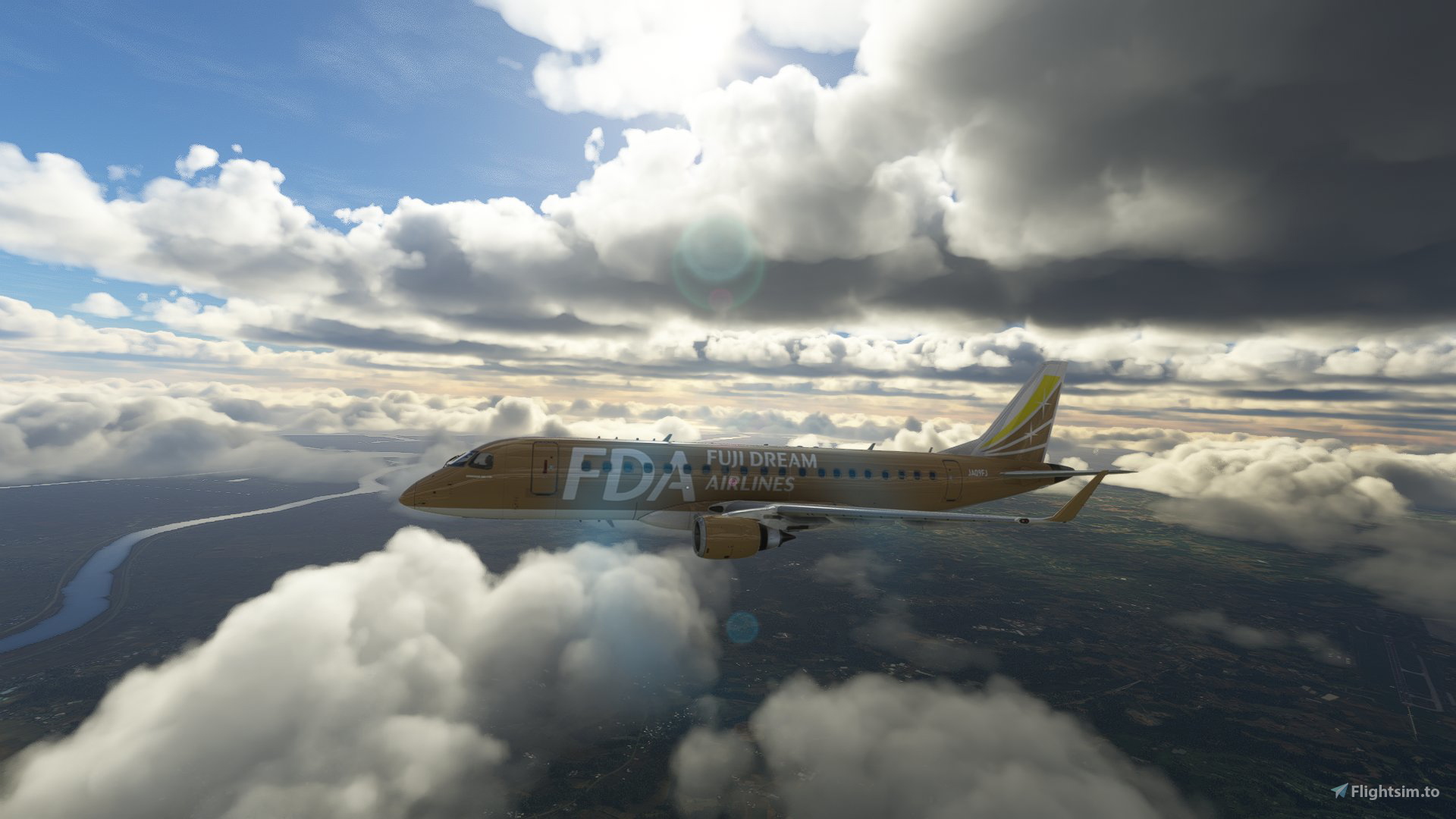 Virtualcol Embraer 175 Fuji Dream Airlines livery pack | 4K » Microsoft ...