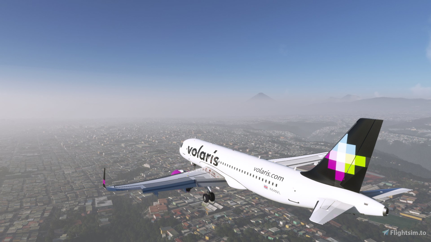Volaris Costa Rica N545VL Livery - FlyByWire A32NX for Microsoft Flight ...