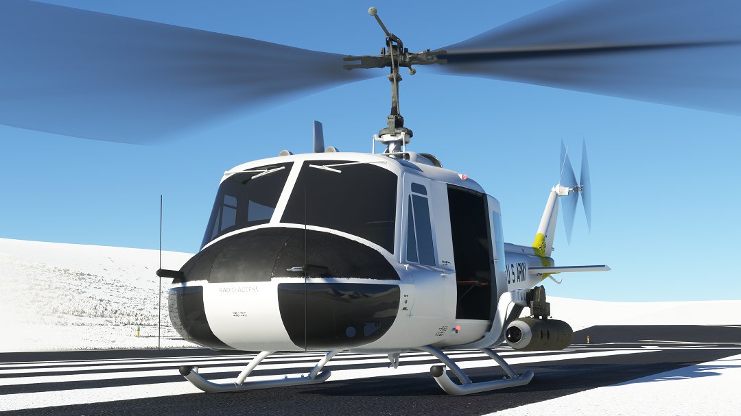 XH-40 repaint from Taog44's UH-1B chassis 对于 Microsoft Flight Simulator ...