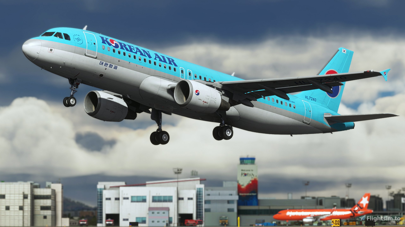 [4K & 8K] Korean Air livery for Fenix A320 for Microsoft Flight ...