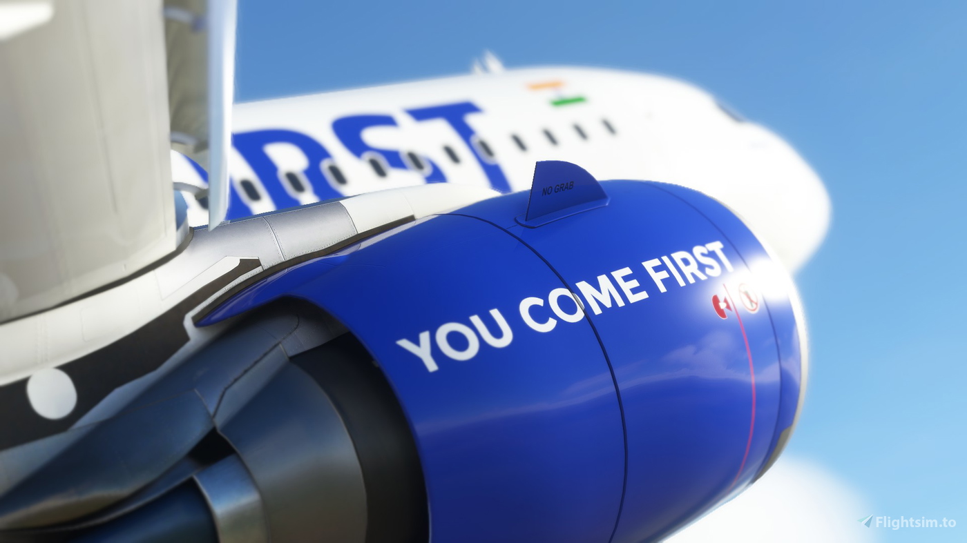 [8K] [A32NX] Go First VT-WJQ for Microsoft Flight Simulator | MSFS