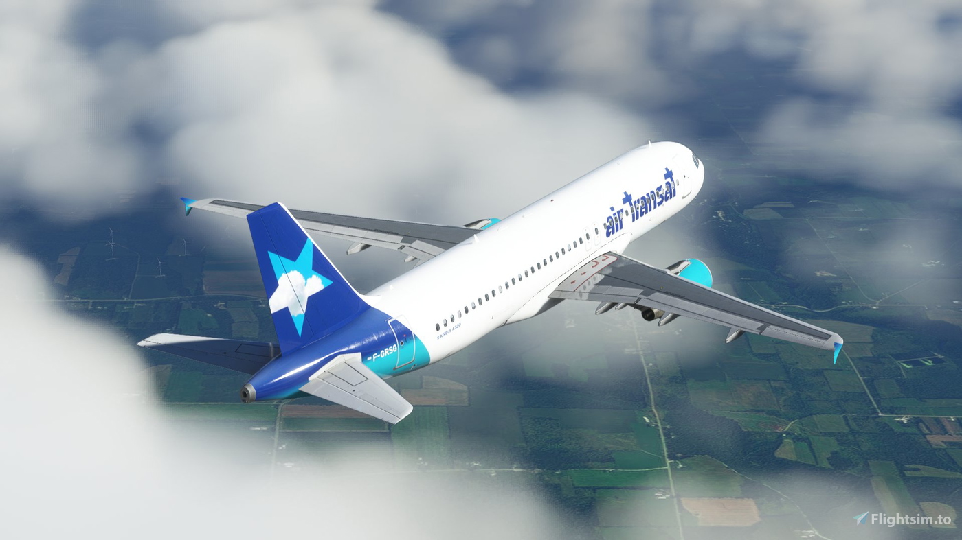 [8K] Air Transat F-GRSG Fenix A320 Livery for Microsoft Flight ...