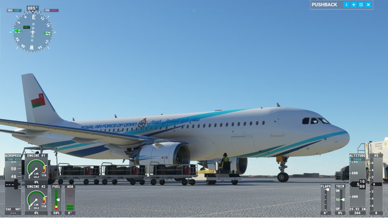 A320 Neo Livery Oman Royal Air Force for Microsoft Flight Simulator | MSFS